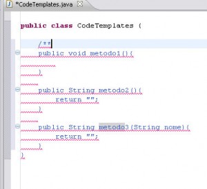 Eclipse – Code Templates – Handerson Frota
