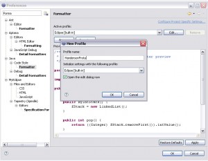Eclipse – Formatter e Save Action – Handerson Frota